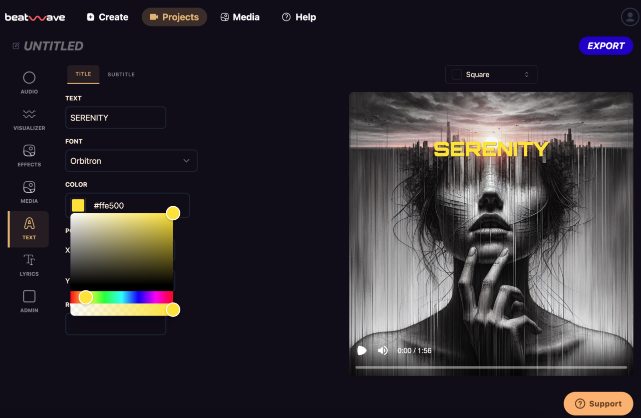 Audio Spectrum Maker - Create Audio Spectrum Visualizers Online